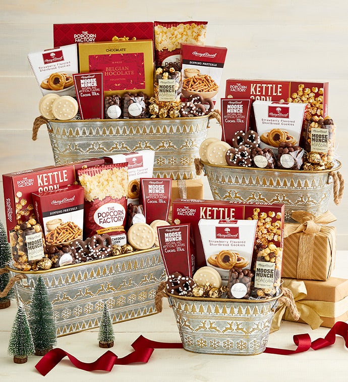Sparkling Snow Sweets & Treats Basket | 1800Baskets.com