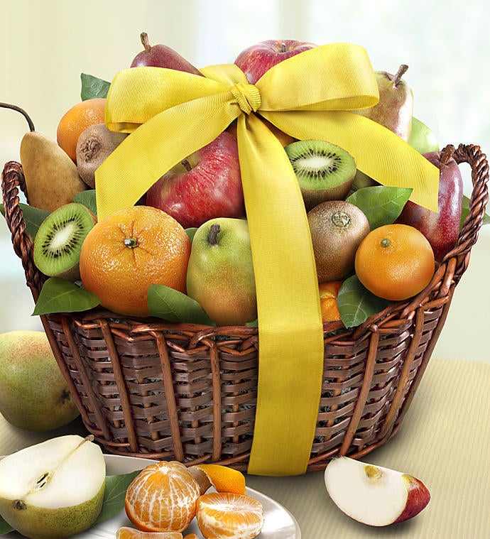 Spring Celebrations Premium Fruits Gift Basket | 1800Baskets.com