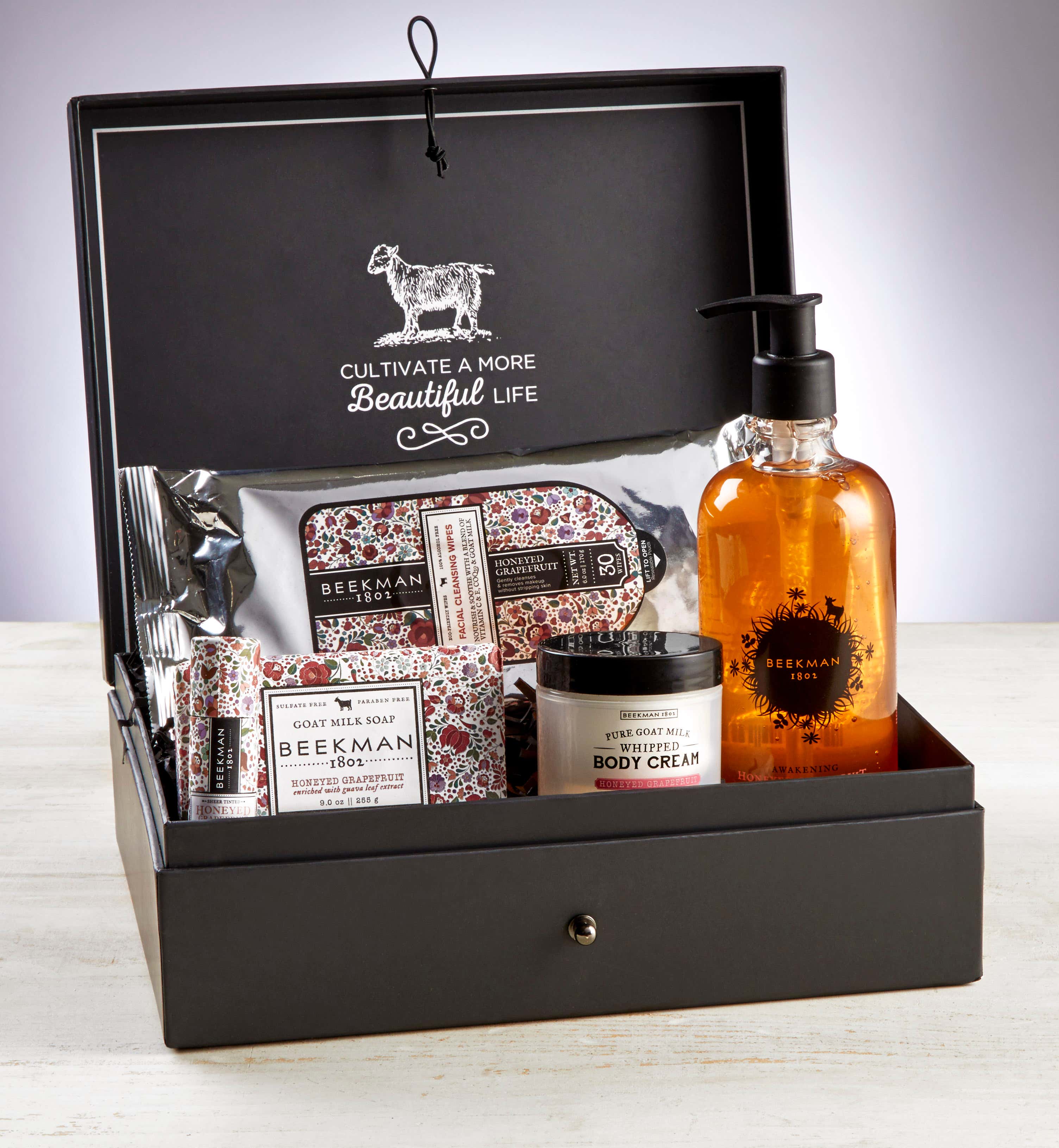 Beekman 1802® Honeyed Grapefruit Spa Set | 1800Baskets.com