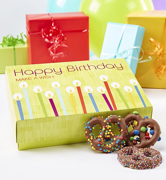 Happy Birthday Decorated Pretzels Box
